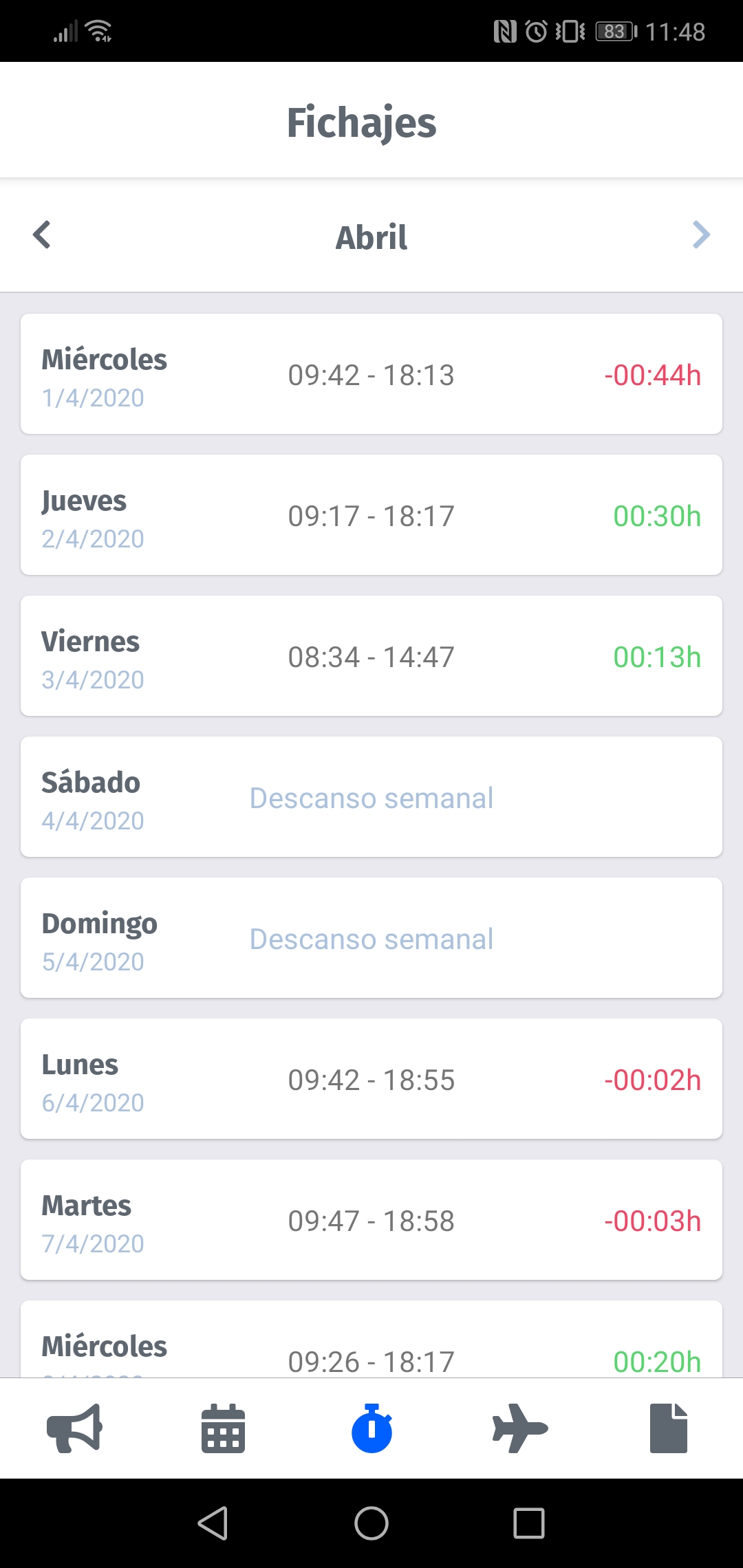 Cómo fichar en Woffu