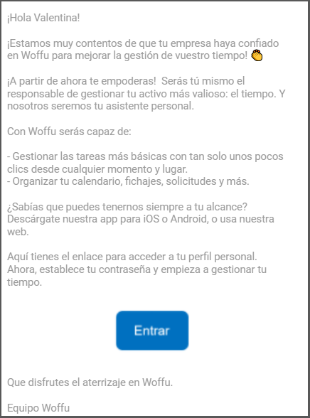 Bienvenido a Woffu. Edición Empleado/a